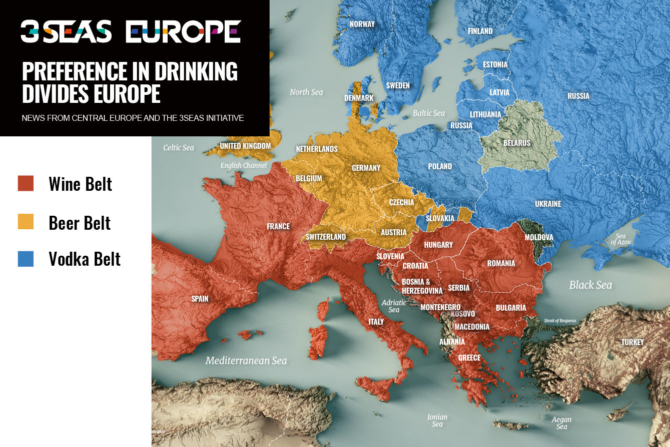 Can Europe Be Divided Into Wine, Beer, and Vodka Regions? - 3 Seas Europe